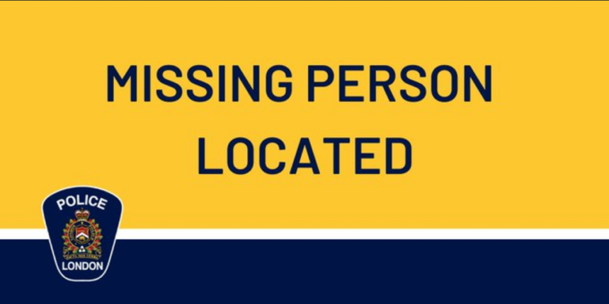 Missing Child in London, Ontario Located Safe