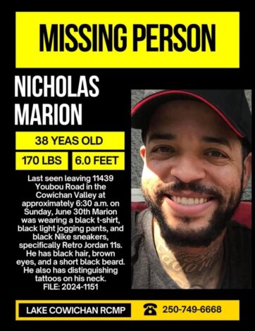 ‘I miss my husband’: Family still searching for missing man in Cowichan ...