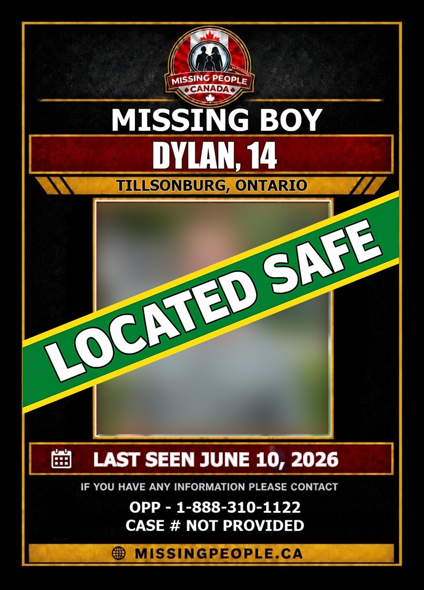 MISSING BOY IN TILLSONBURG, ONTARIO - DYLAN BEST, 14 - LAST SEEN JUNE ...